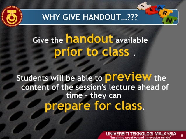 Effective Handout | PPT