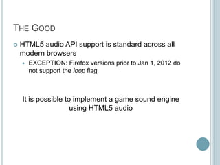 Effective HTML5 game audio | PPT