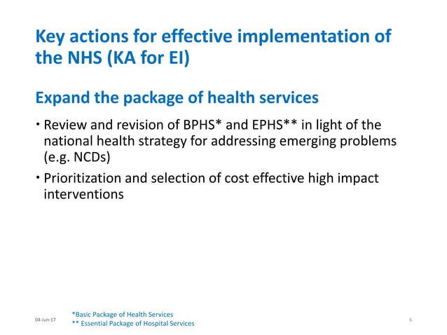 Effective implementation of national health strategy final | PPTX