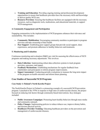 Effective Implementation of NCD Programs Best Practices and Case ...