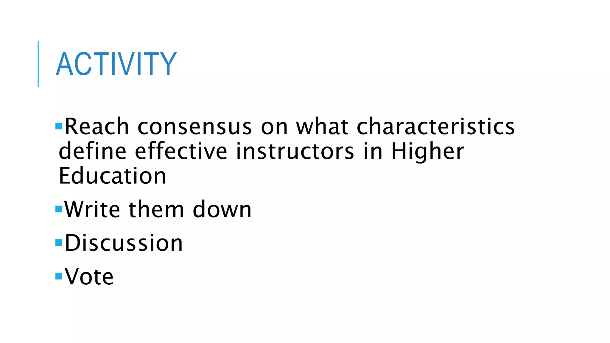 Effective instructors | PPT | Free Download