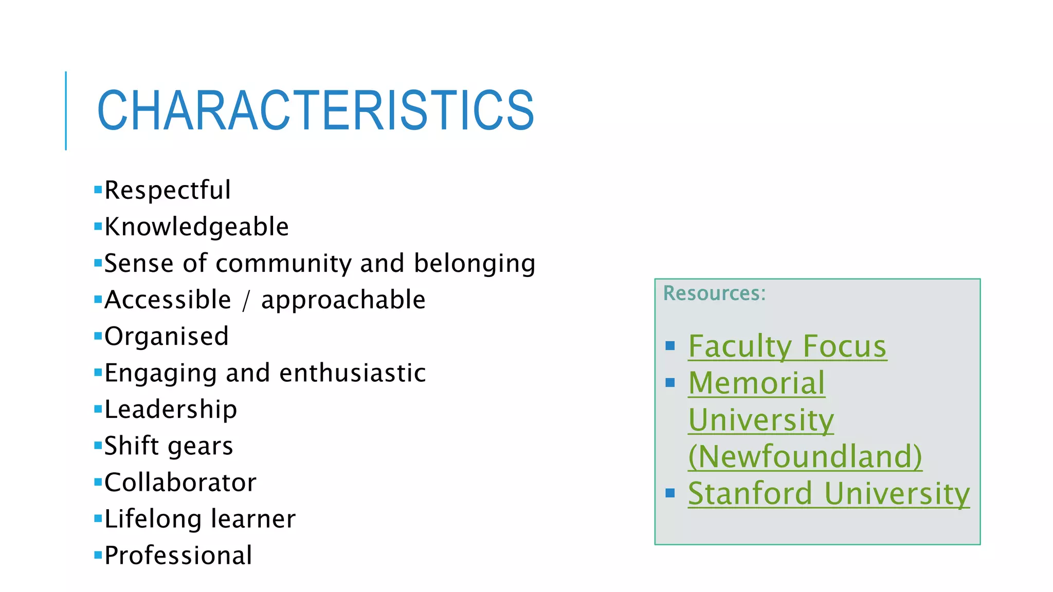 Effective instructors | PPT