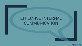 Effective internal communication in an organization | PPT