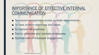 Effective internal communication in an organization | PPT