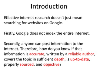 Internet Research