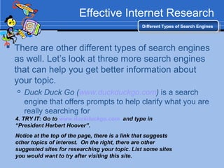Effective Internet Research | PPT
