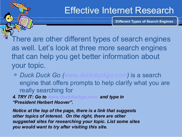 Effective Internet Research