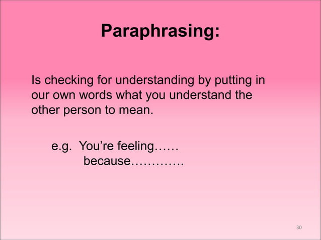 Effective interpersonal communication | PPT | Computer Networking | Computing