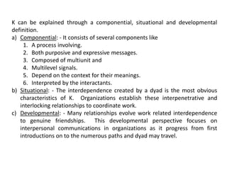 Effective interpersonal communication in organizations(unit 3) | PPTX