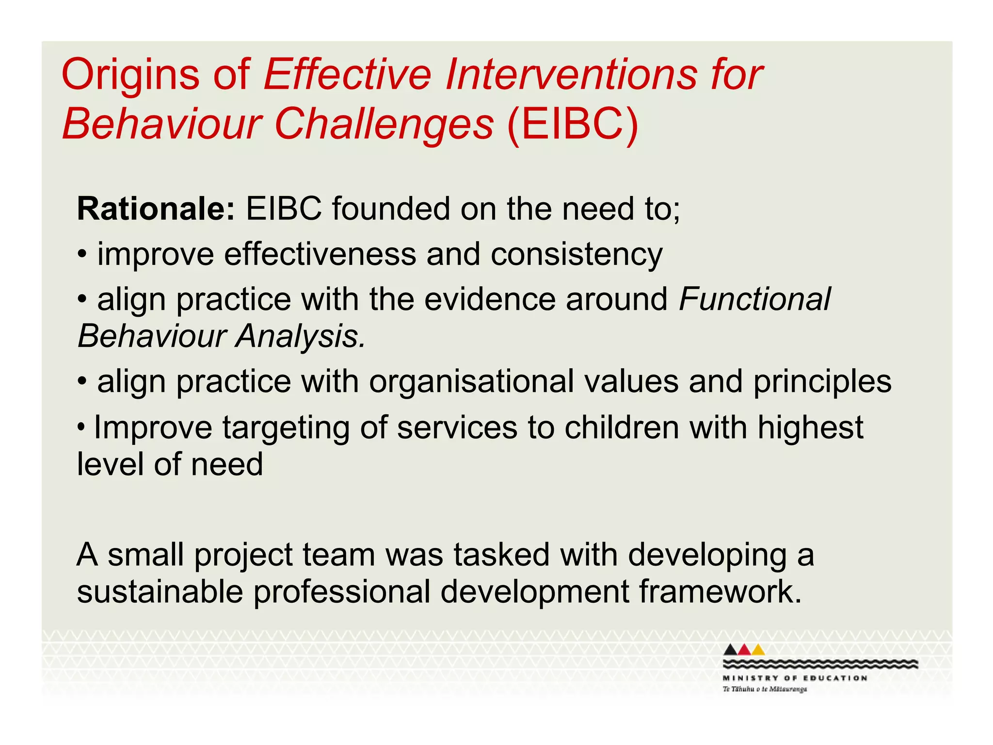 Effective intervention for challenging behaviour, Bruce Cull | PPT