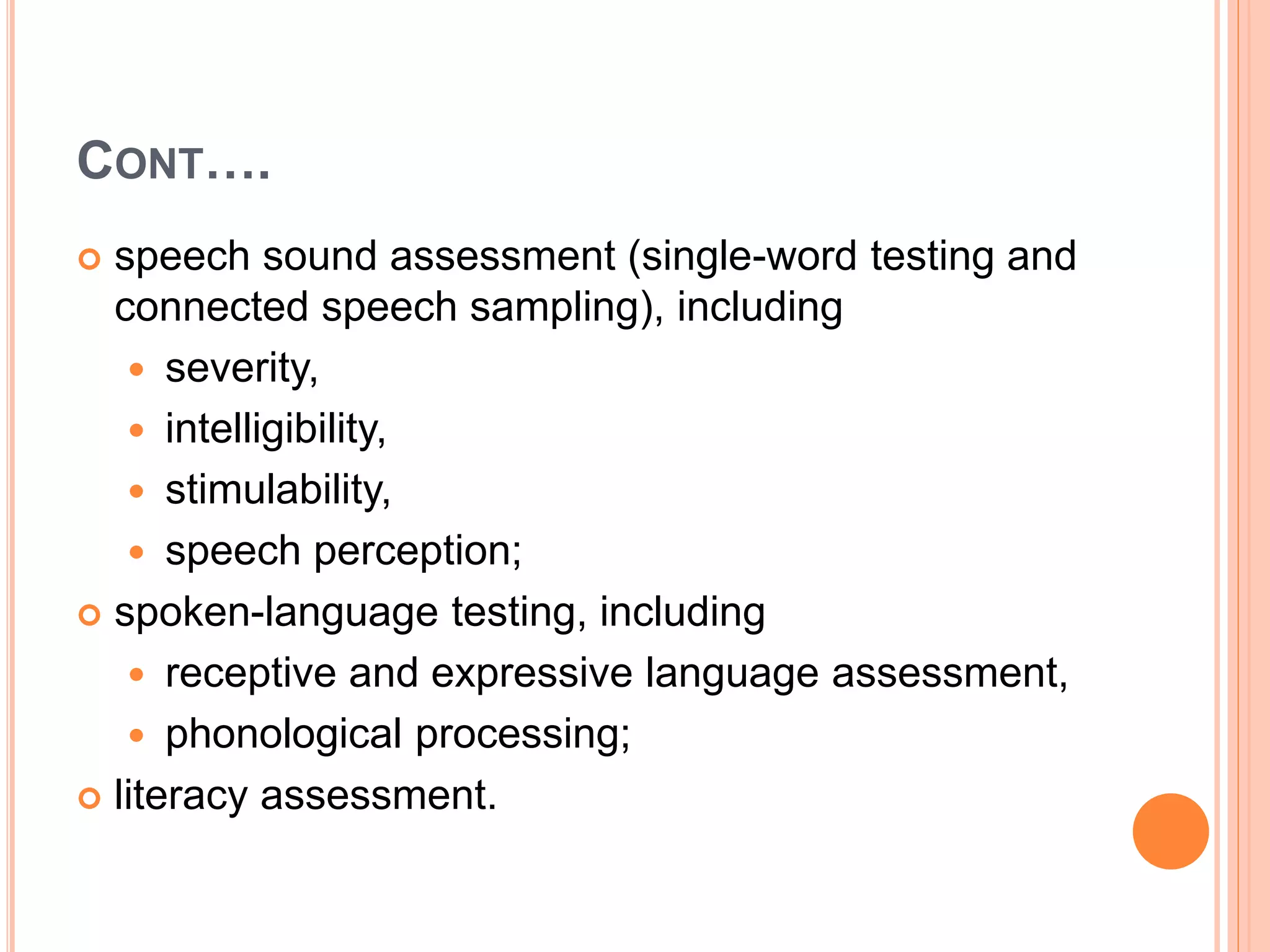 Speech sound disorder | PPTX