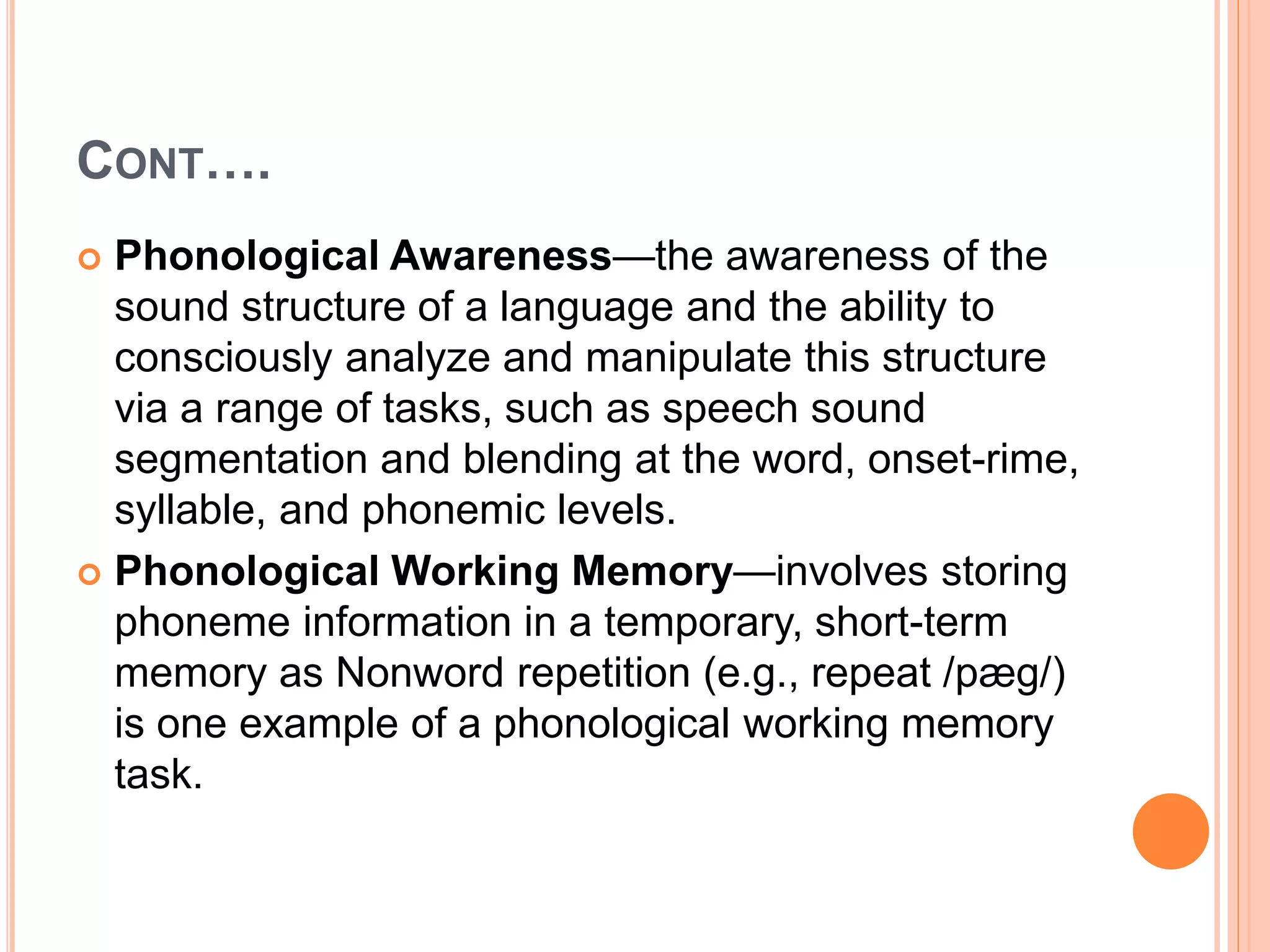 Speech sound disorder | PPTX