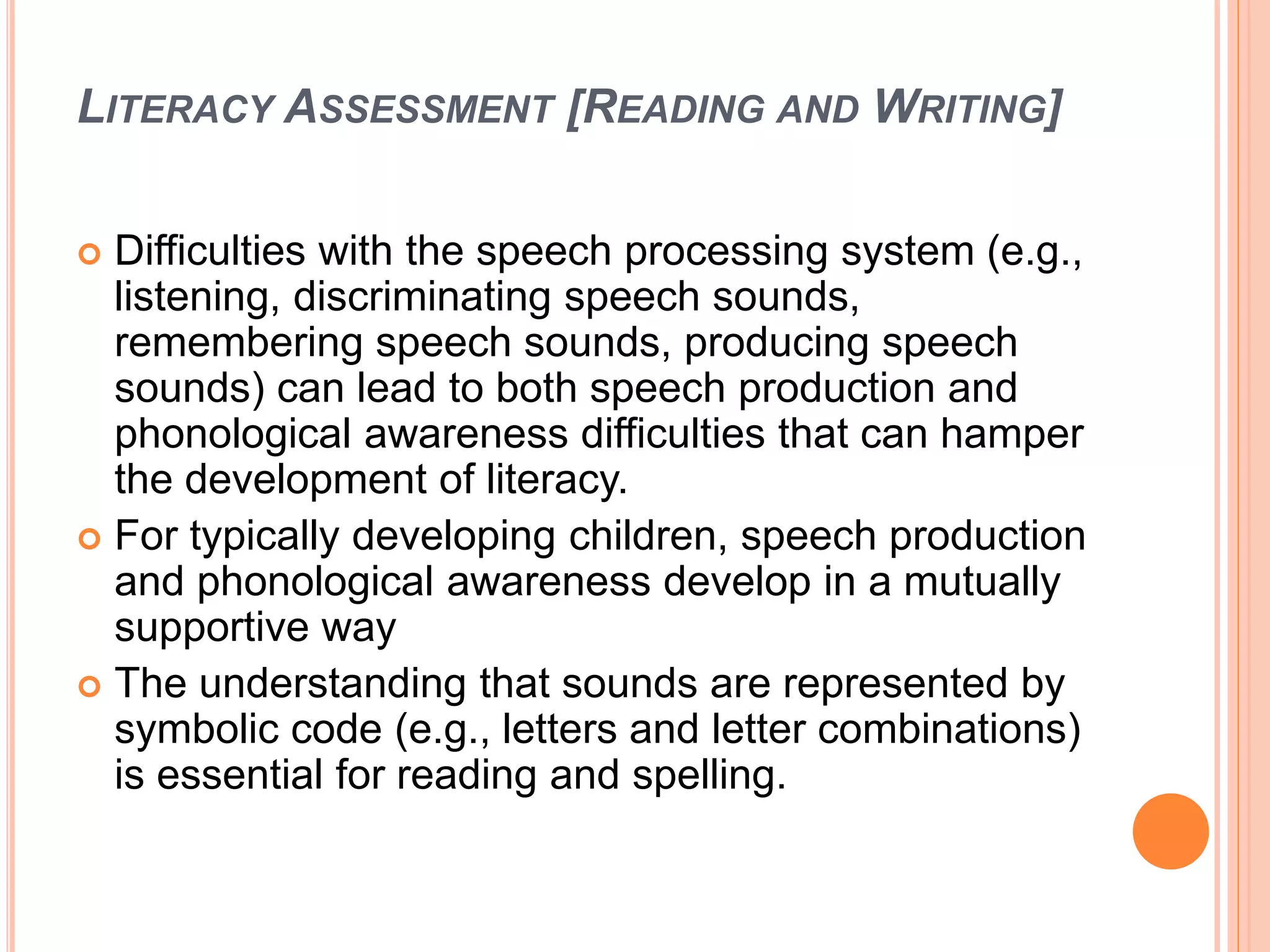 Speech sound disorder | PPTX