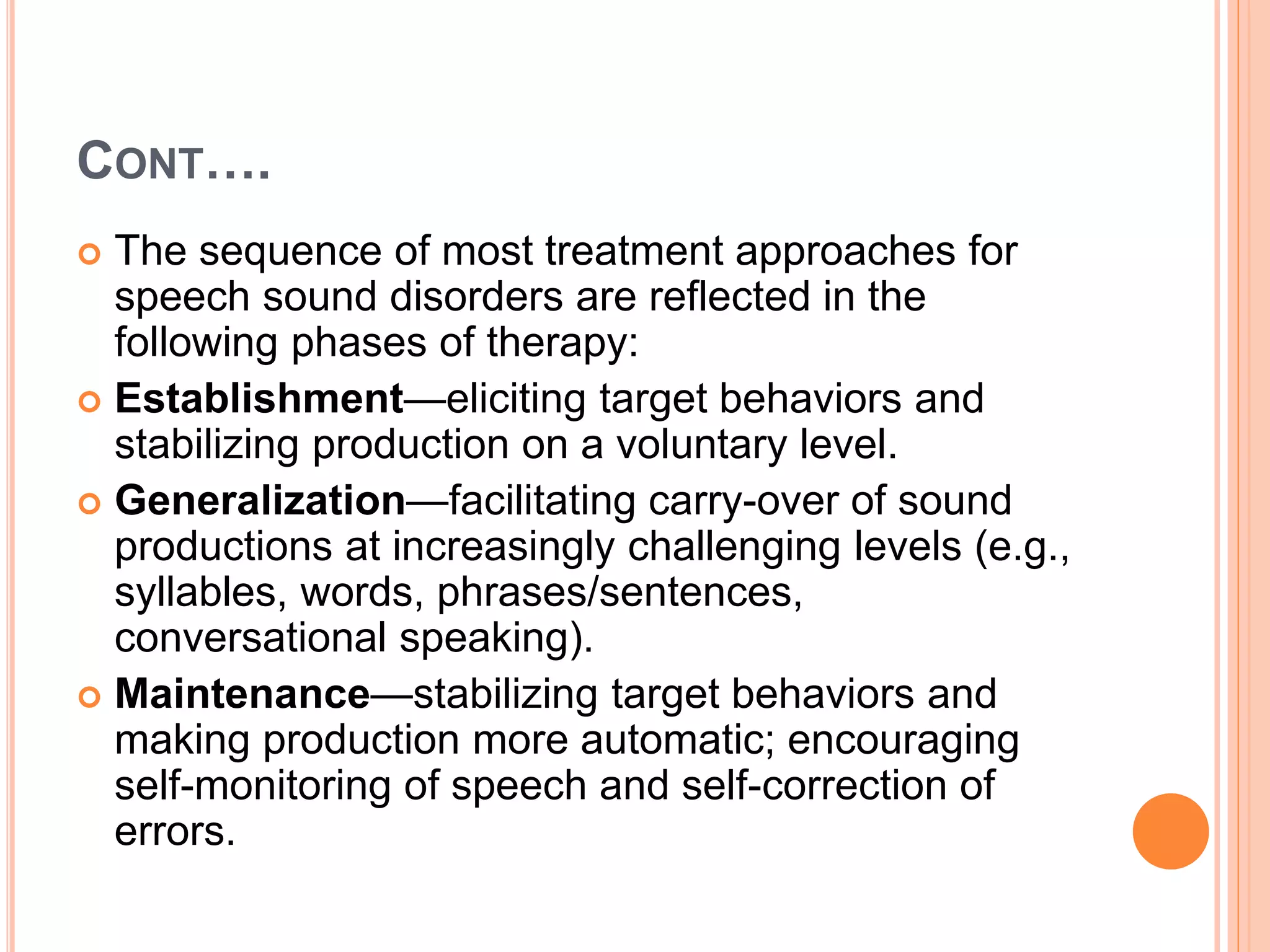 Speech sound disorder | PPTX