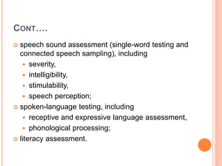 Speech sound disorder | PPTX