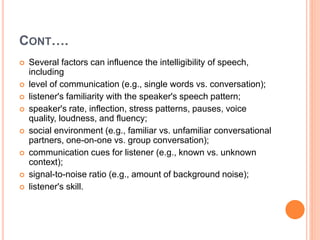 Speech sound disorder | PPTX
