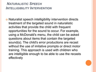 Speech sound disorder | PPTX