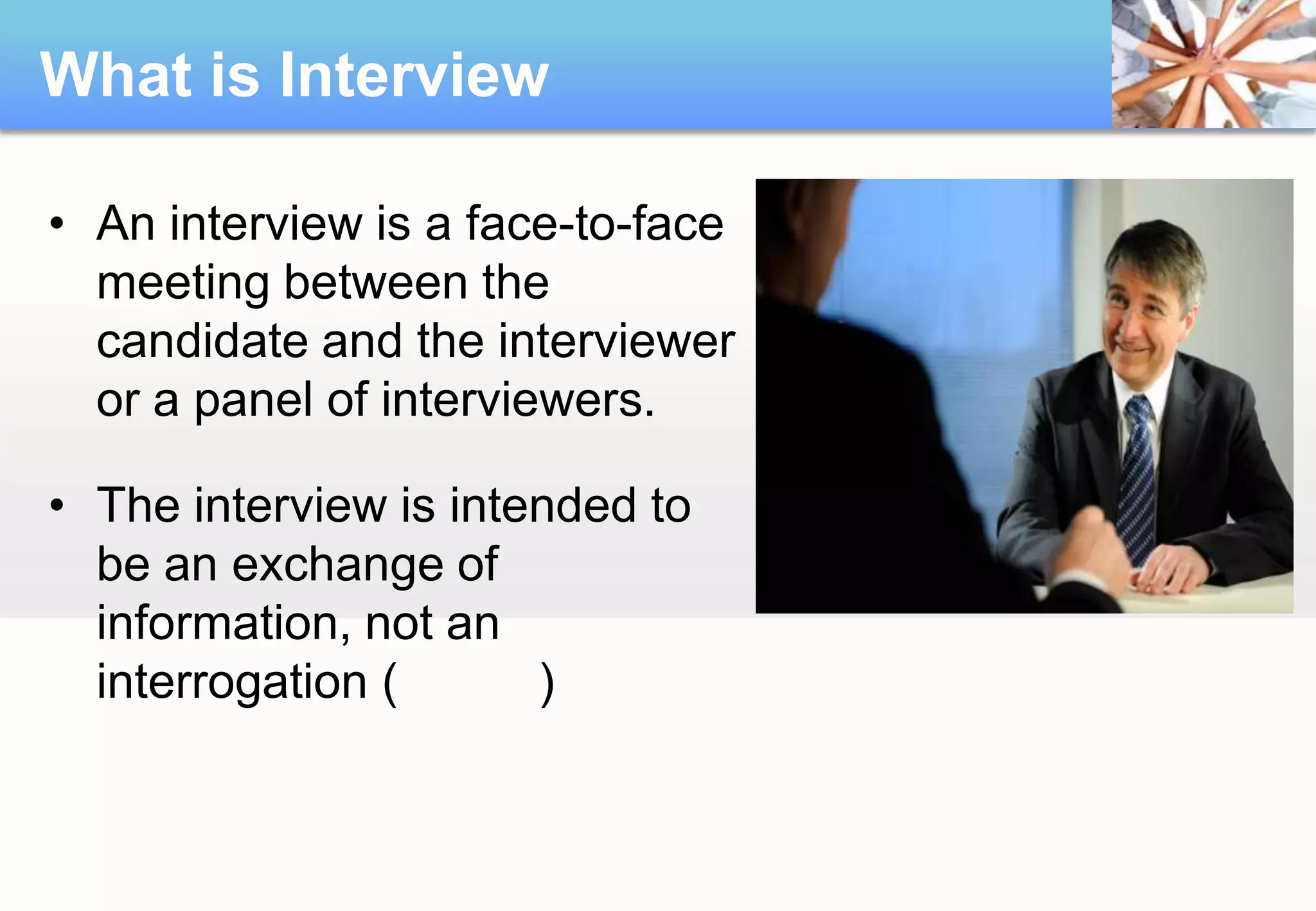 Conducting Effective interview | PPTX