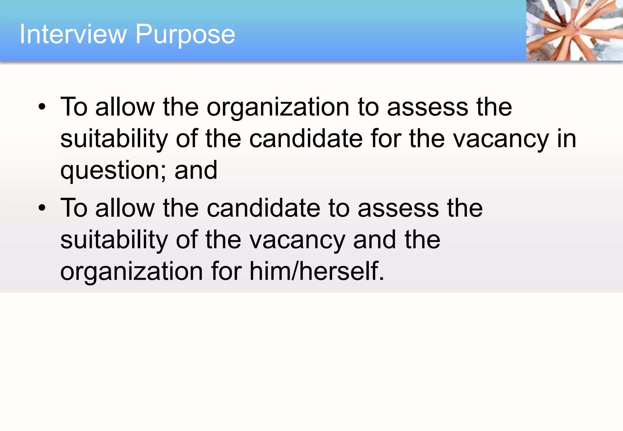 Conducting Effective interview | PPTX