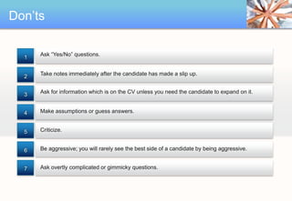 Conducting Effective interview | PPTX