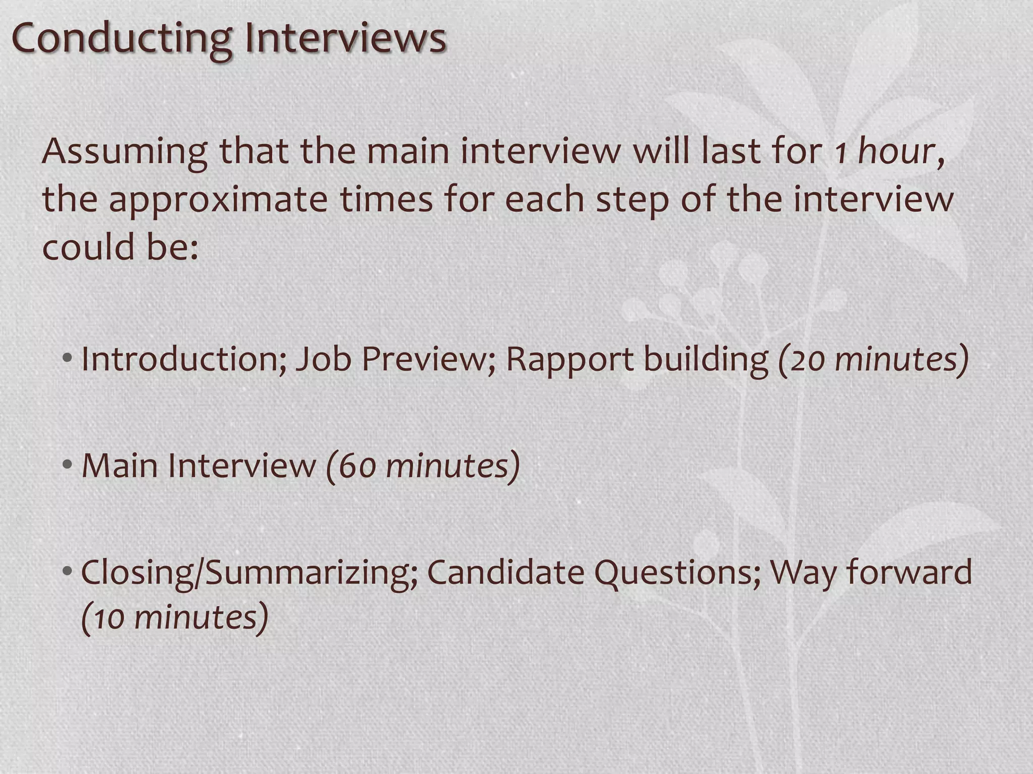Effective interviewing skills | PPTX