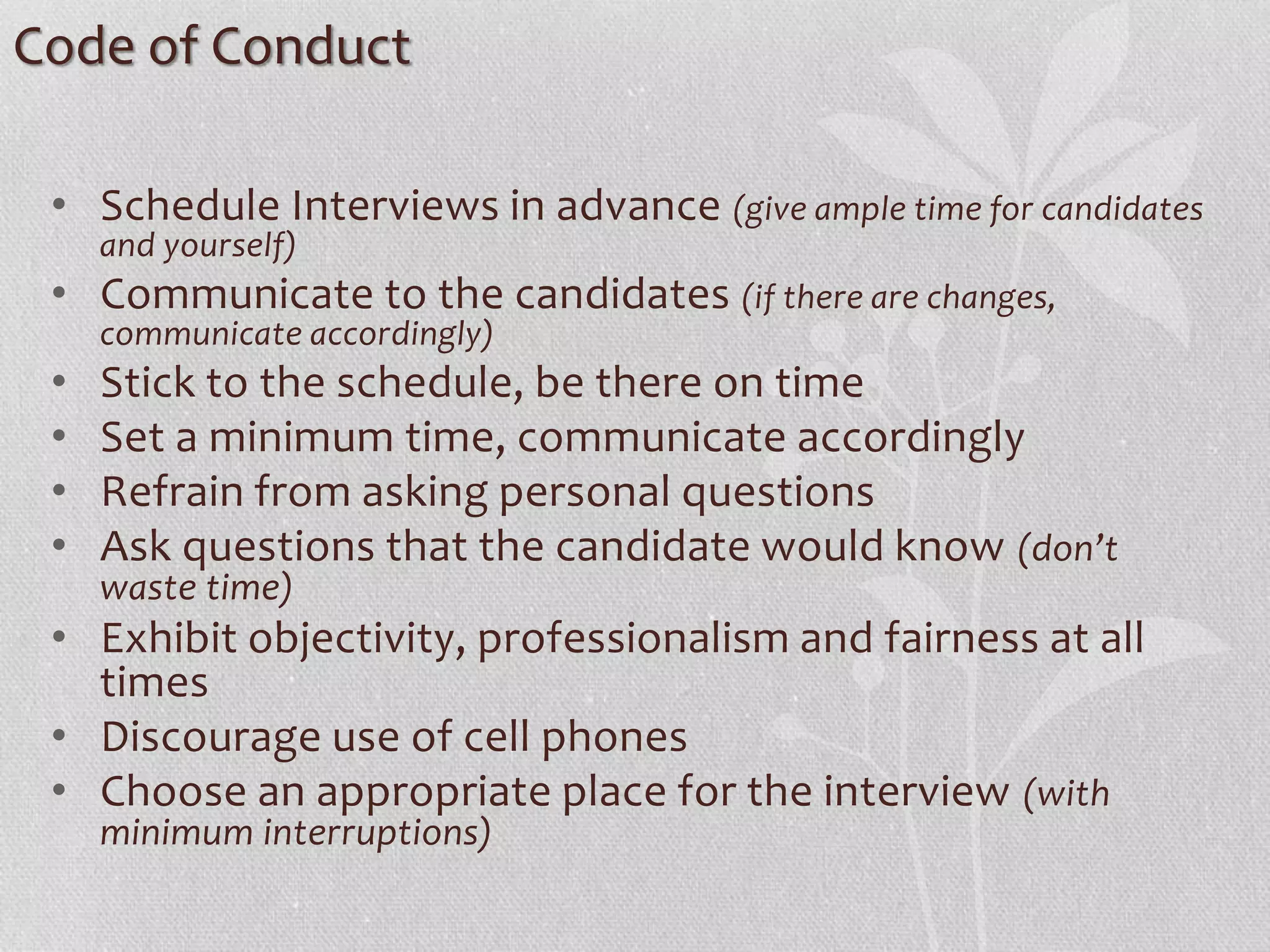 Effective interviewing skills | PPTX