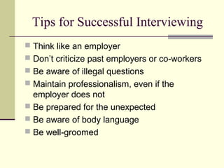 Effective interviewing techniques | PPT