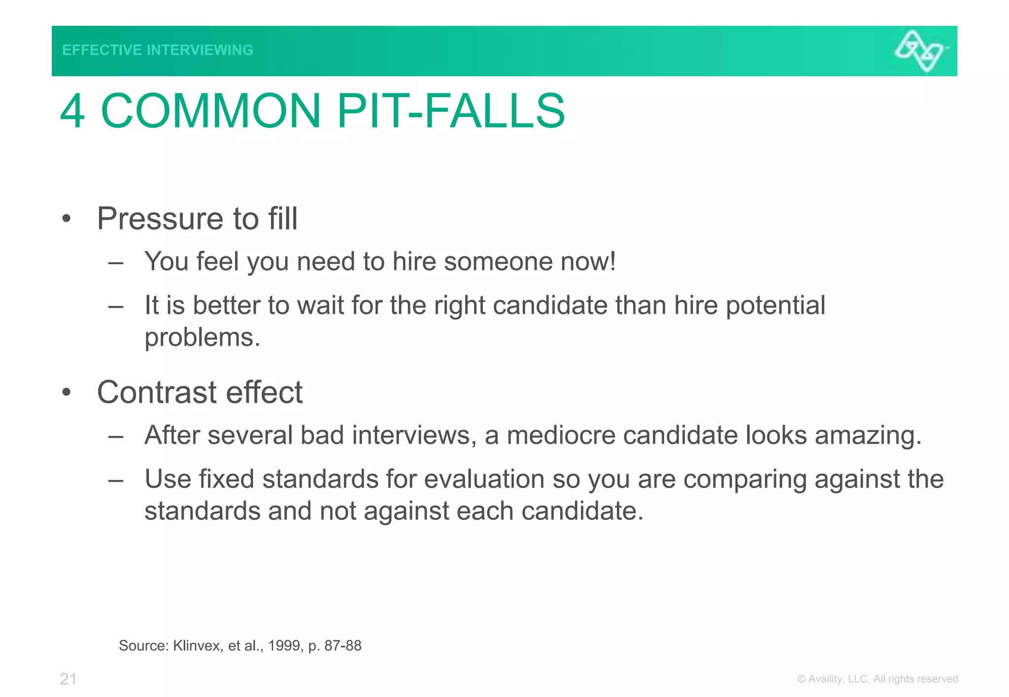 Effective Interviewing | PPTX