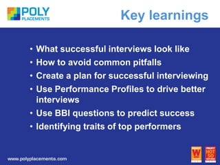 Effective interviewing | PPTX