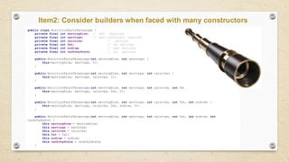 Effective Java. By materials of Josch Bloch's book | PPT