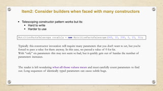 Effective Java. By materials of Josch Bloch's book | PPT
