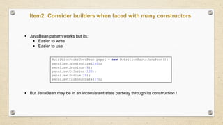 Effective Java. By materials of Josch Bloch's book | PPT