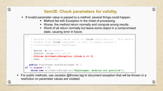 Effective Java. By materials of Josch Bloch's book | PPT