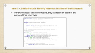 Effective Java. By materials of Josch Bloch's book | PPT