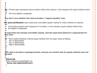 Effective Java - Methods Common to All Objects | PPT