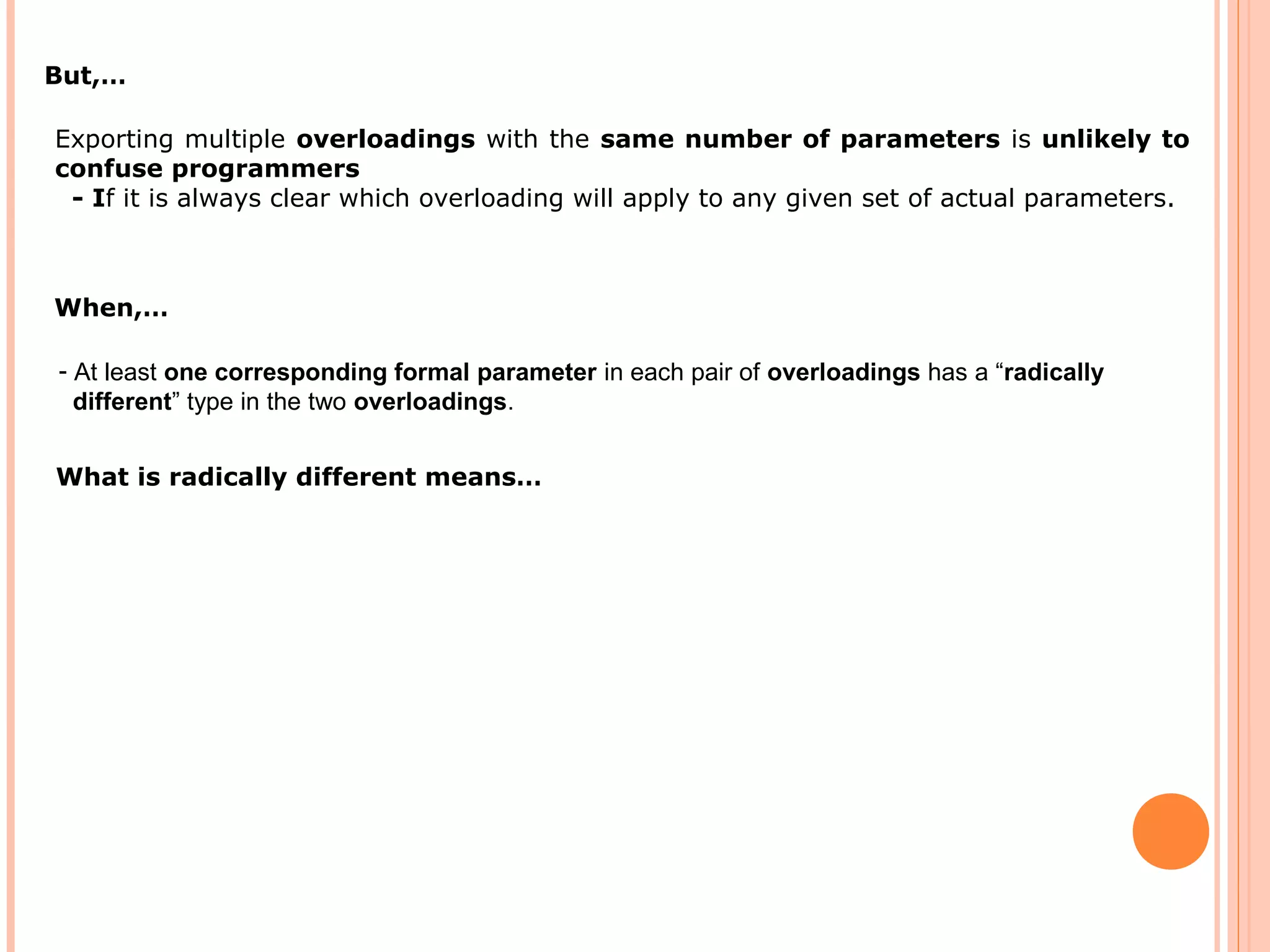 Effective Java - Design Method Signature Overload Varargs | PPT