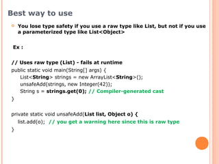 Effective Java - Generics | PPT