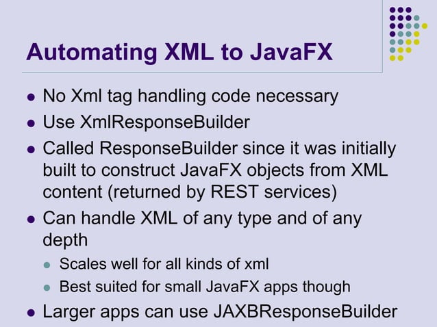 Effective JavaFX architecture with FxObjects | PPT