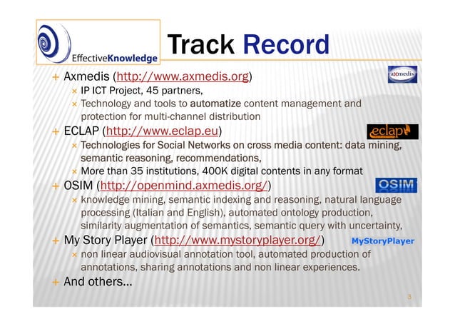 Effective Knowledge Presentation Ict2013 | PPT