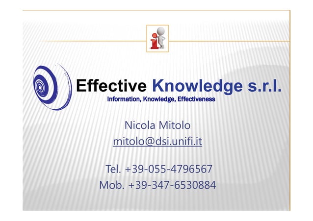 Effective Knowledge Presentation Ict2013 | PPT