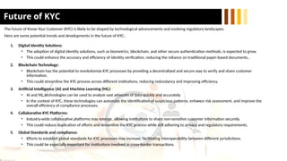EFFECTIVE KYC - STEPS OF AN EFFECTIVE KYC | PPTX