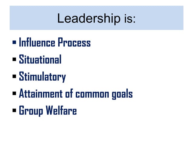 Effective leadership | PPT