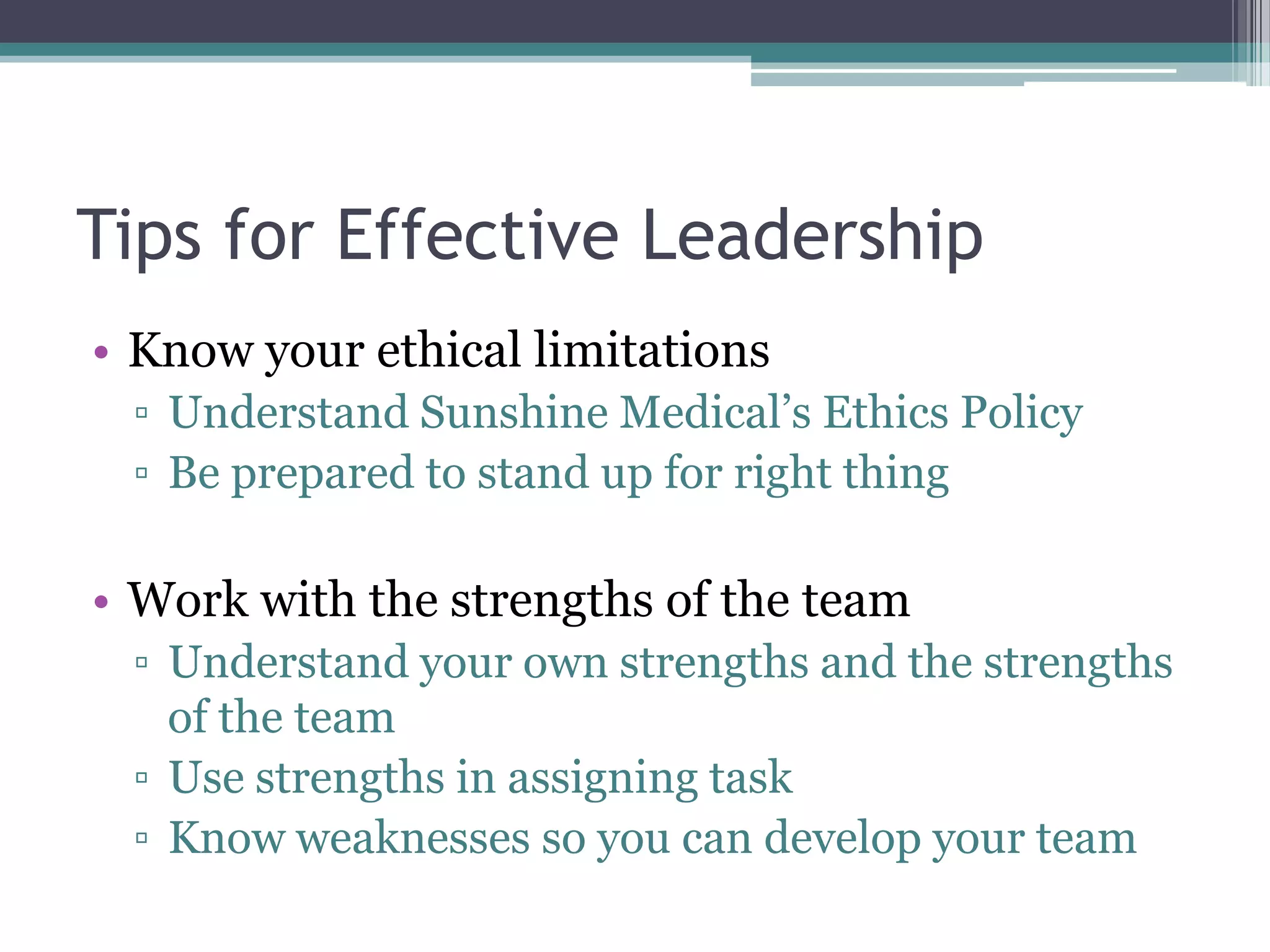 Effective leadership | PPTX