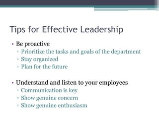 Effective leadership | PPTX | Executive Leadership & Management | Business