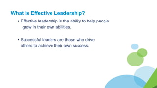 Effective leadership | PPTX