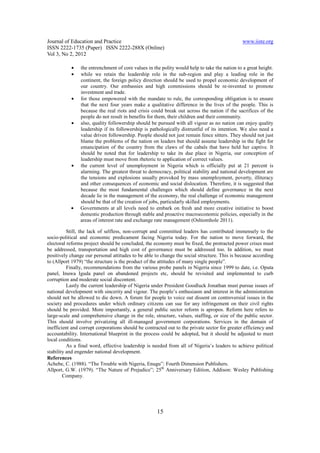 Effective leadership tool for achieving political stability and ...