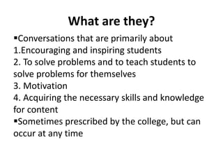 Effective learning conversations | PPTX