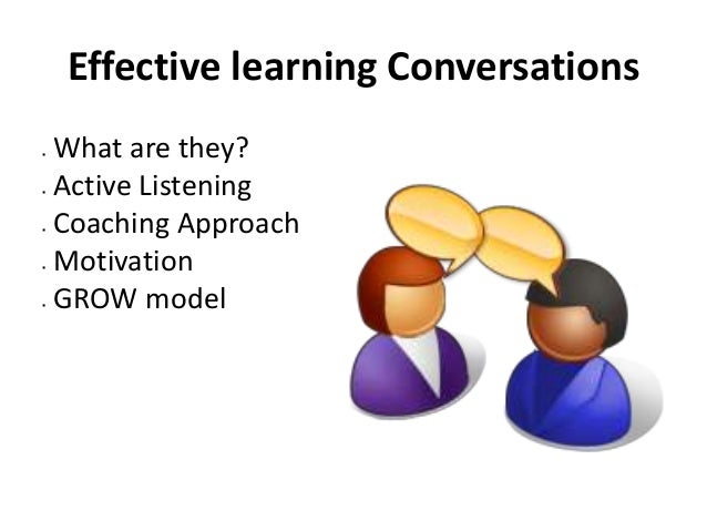 Effective learning conversations