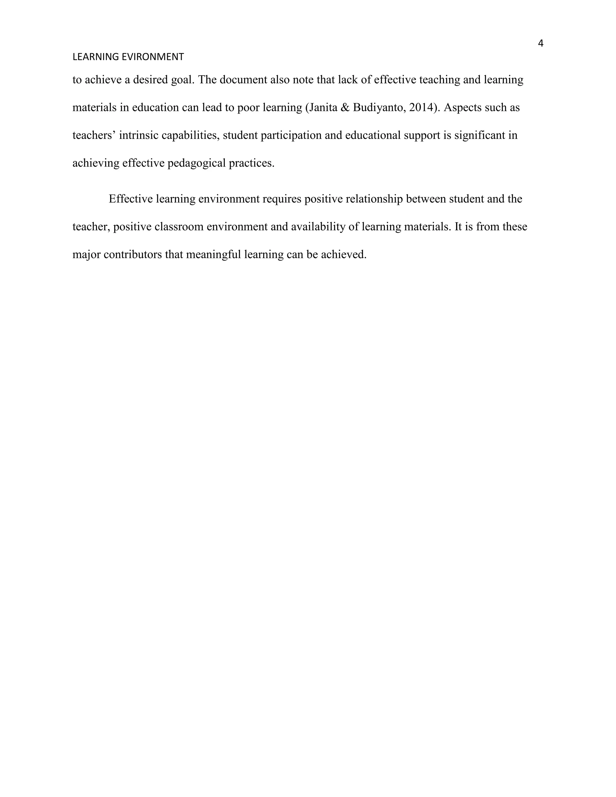 Effective Learning Environment.docx