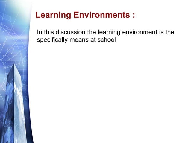 Effective learning environments | PPT